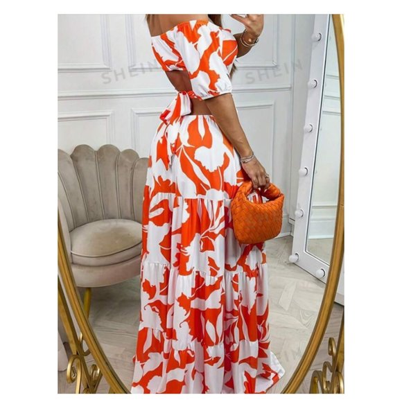 SHEIN | Dresses | Offtheshoulder Cutout Sundress Xl Nib | Poshmark